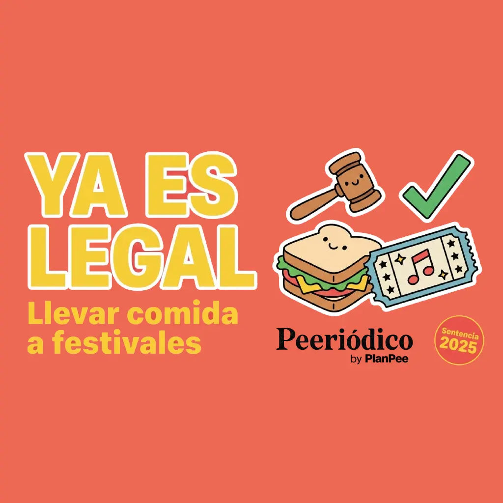 YA ES LEGAL llevar comida a festivales – PlanPee